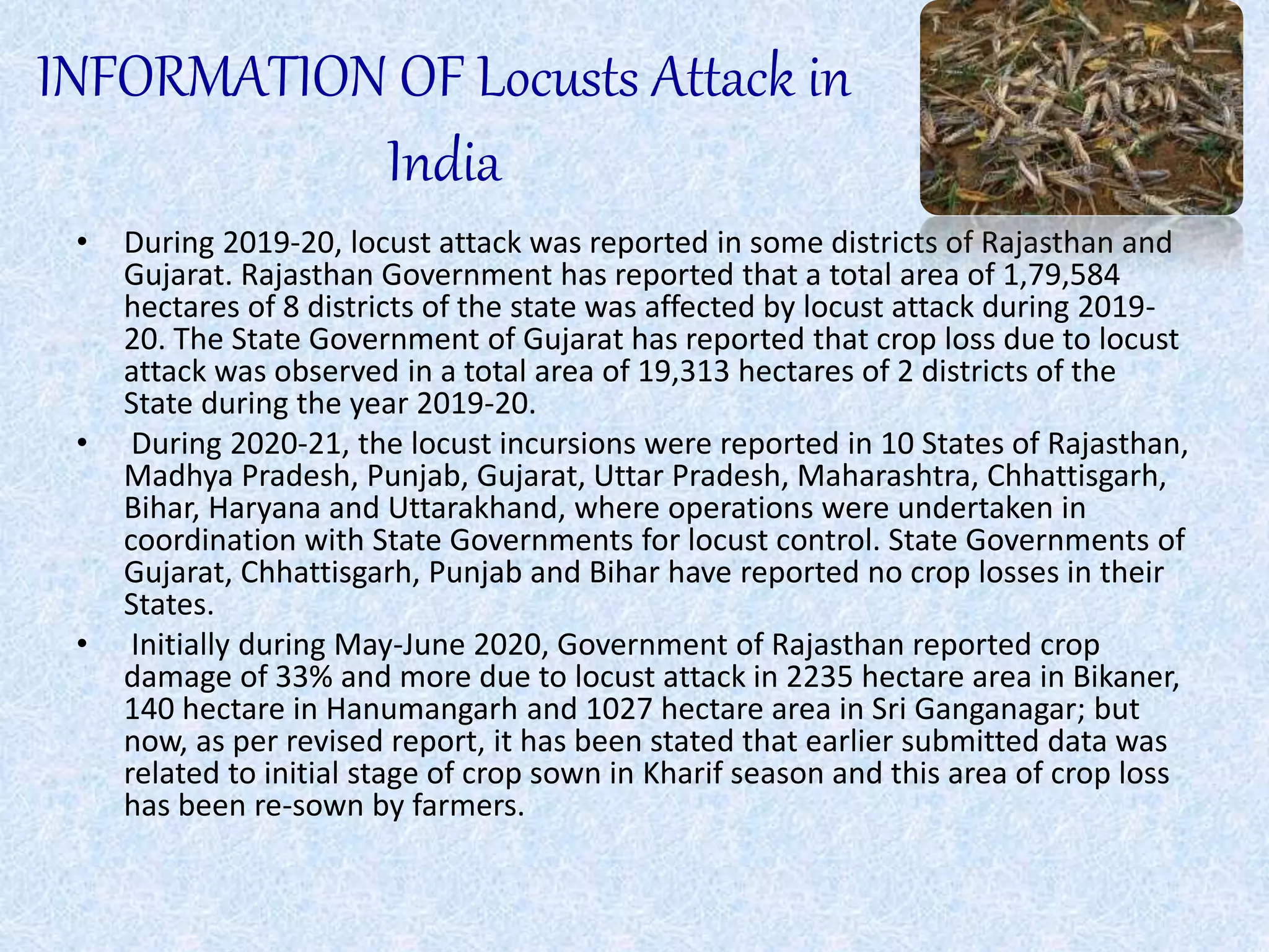 Locust attack in india | PPTX