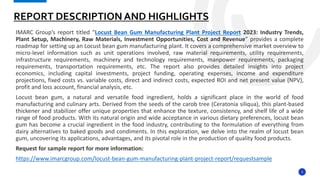 Detailed Project Report on Setting up a Locust Bean Gum Manufacturing ...