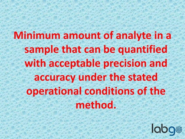 Method Validation Limit Of Detection Quantitation Limits And Robustness