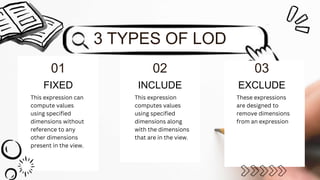 Tableau training for Beginners | Tableau LOD Expressions | PPTX