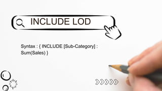 Tableau training for Beginners | Tableau LOD Expressions | PPTX