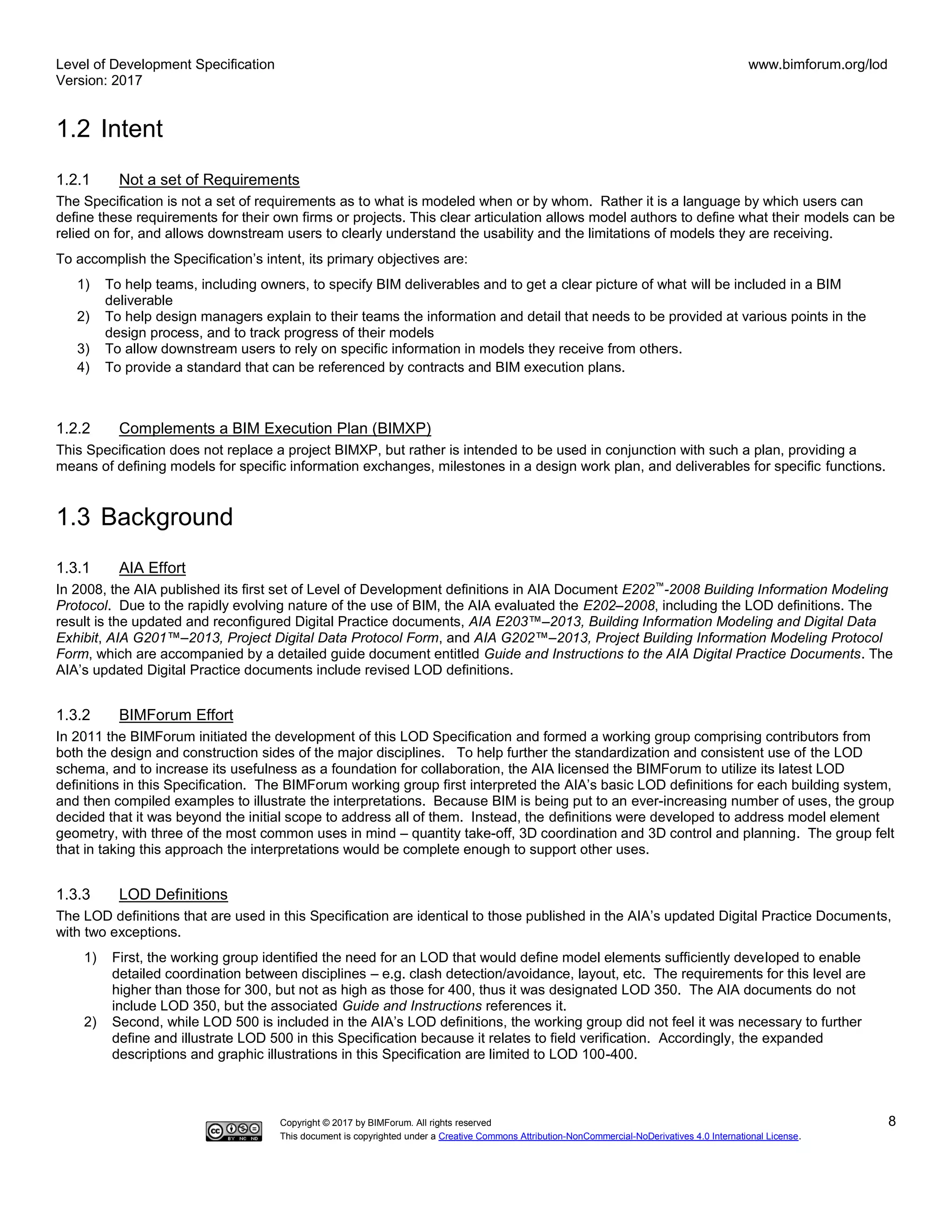 The Level of Development (LOD) Specification 2017 guide | PDF