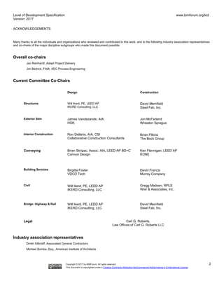 The Level of Development (LOD) Specification 2017 guide | PDF | Desktop ...