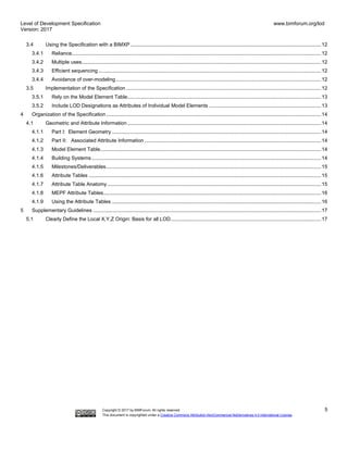 The Level of Development (LOD) Specification 2017 guide | PDF | Desktop ...