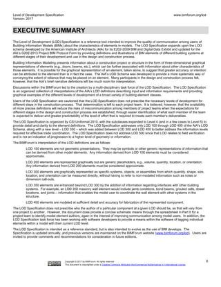 The Level of Development (LOD) Specification 2017 guide | PDF | Desktop ...