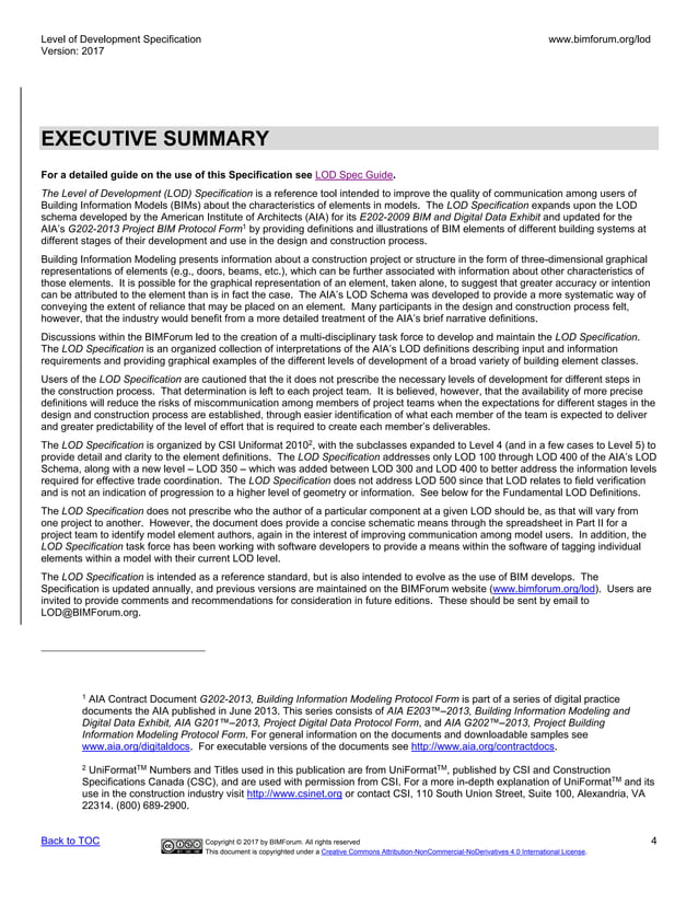 The Level of Development (LOD) Specification 2017 Part I | PDF ...