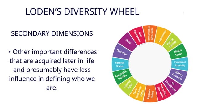 LODEN'S DIVERSITY WHEEL. powerpoint presentation | PPTX | Business ...