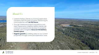 Lodestar Investor Presentation April 2023 | PPT