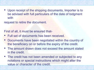 Settlement of LC Payment | PPT