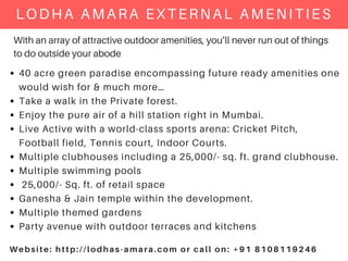 Lodha Amara Casa Celeste | PDF