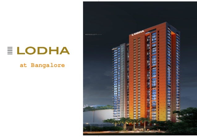 Pre Launch Luxury Residential Project - Lodha Bangalore | PDF