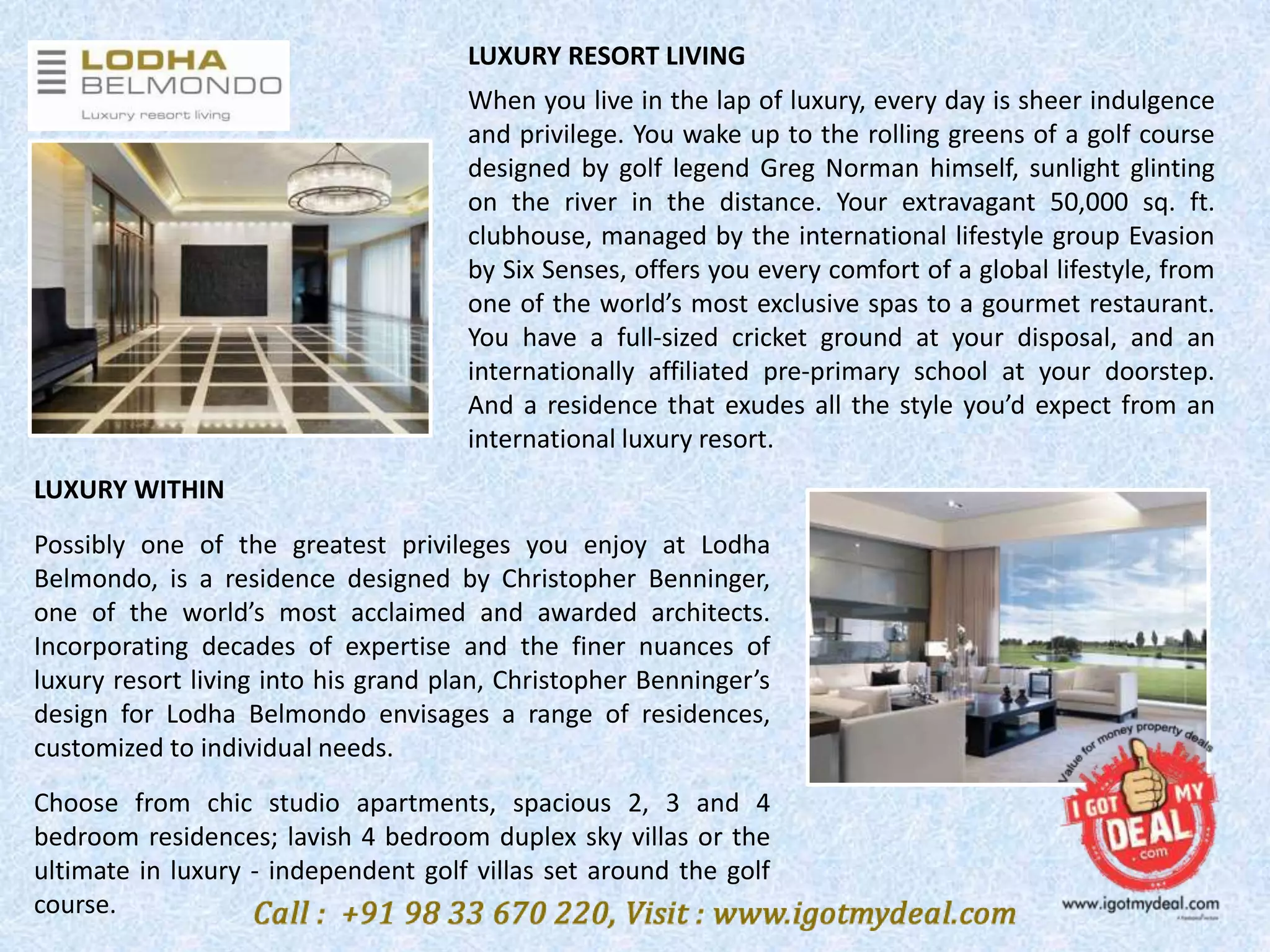Lodha Belmondo Pune - Price, Review, Location - Ravet | PPSX