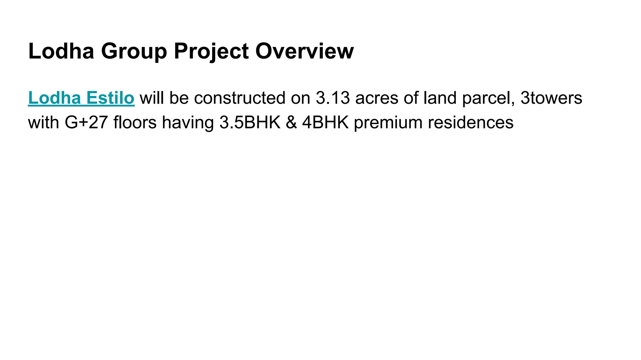 Lodha Estilo Kharadi - Virtual Tour, Pricing, Pros & Cons. | PDF