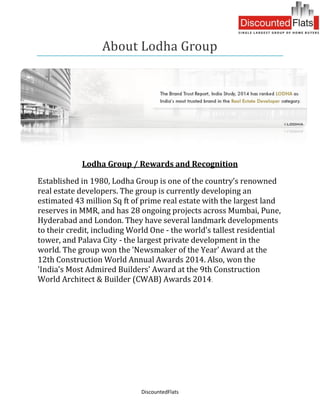 Lodha palava | PDF