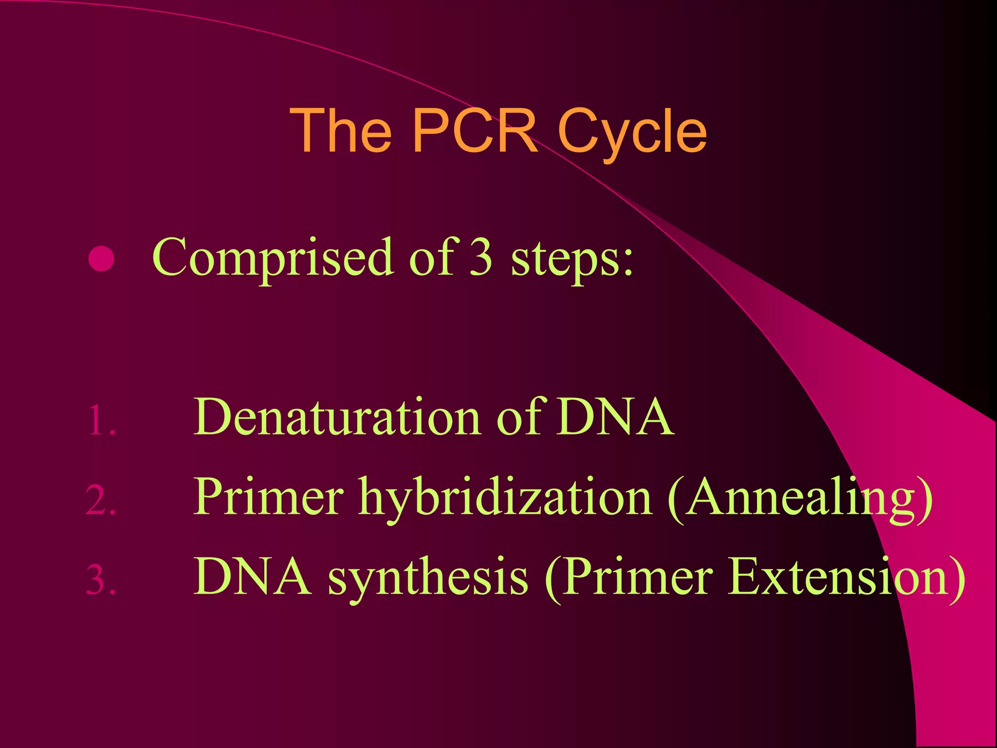 Polymerase Chain Reaction (PCR) | PPT