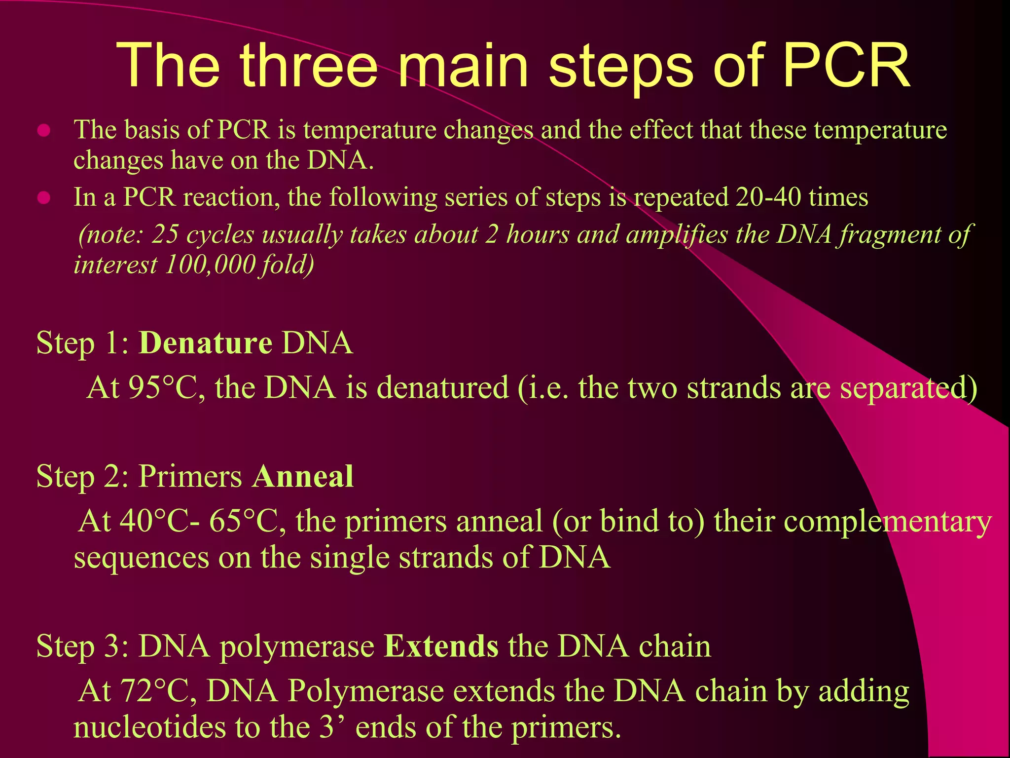 Polymerase Chain Reaction (PCR) | PPT