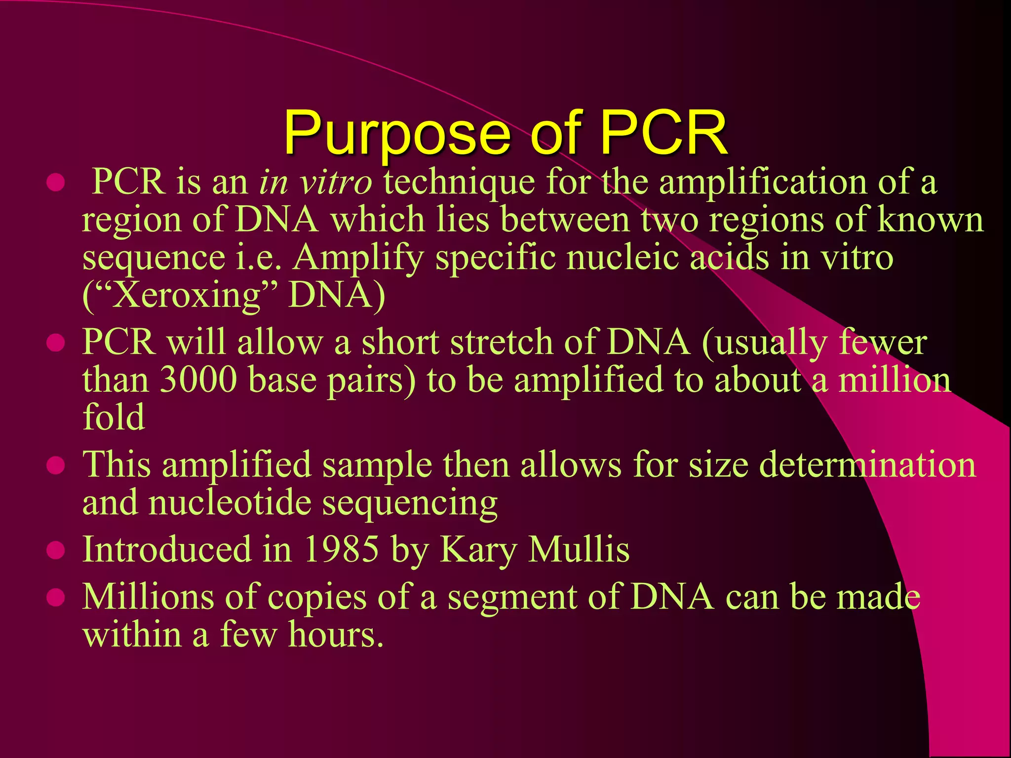 Polymerase Chain Reaction (PCR) | PPT