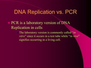 Polymerase Chain Reaction (PCR) | PPT