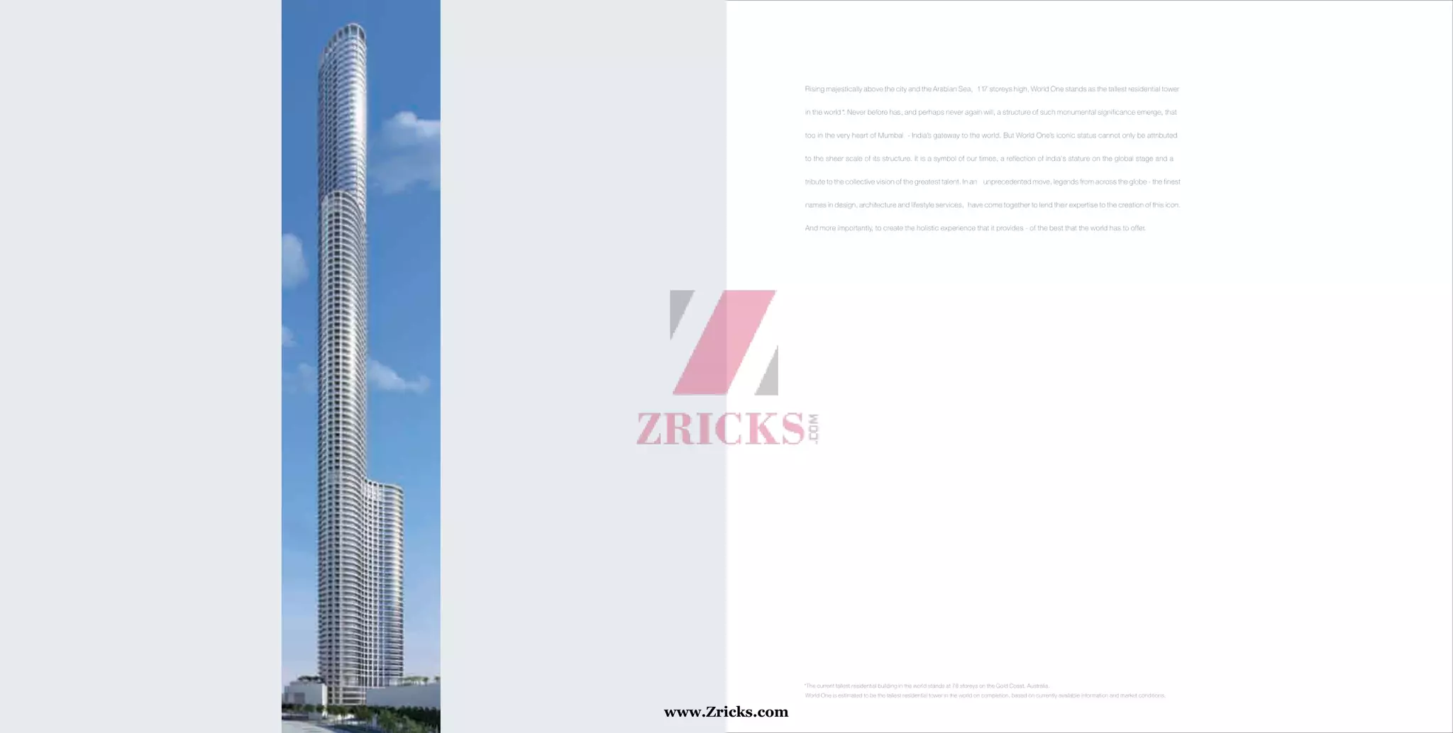 Lodha The World One Brochure - Zricks.com