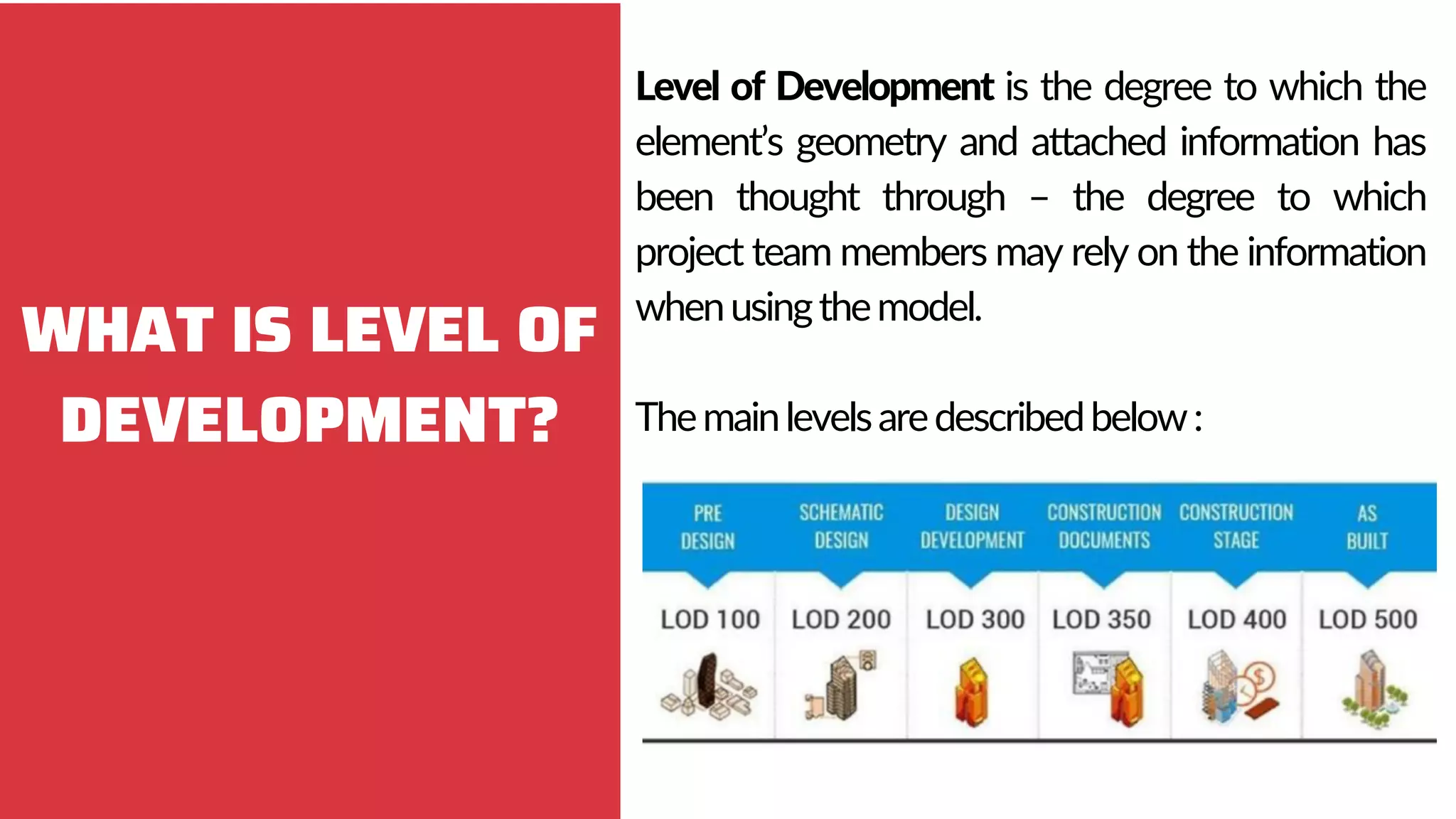 What is Level of Detail/Level of Development/Level of Information | PDF