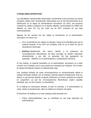 Tratamiento de Aguas residuales - lodos activados | DOCX