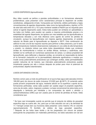 Lodos de perforacion base agua y base aceite | PDF