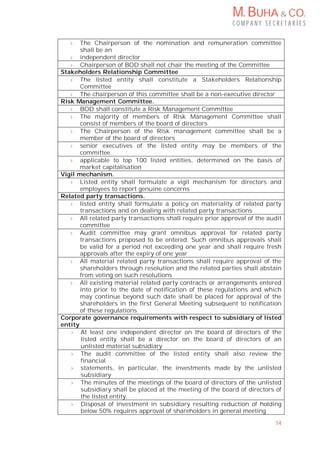 SEBI_LODR (Listing Obligations Disclosure Requirements)_highlights | PDF