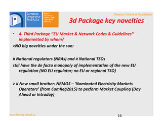 “EU Electricity Market & System: What’s new with 4th Package?” | PPT