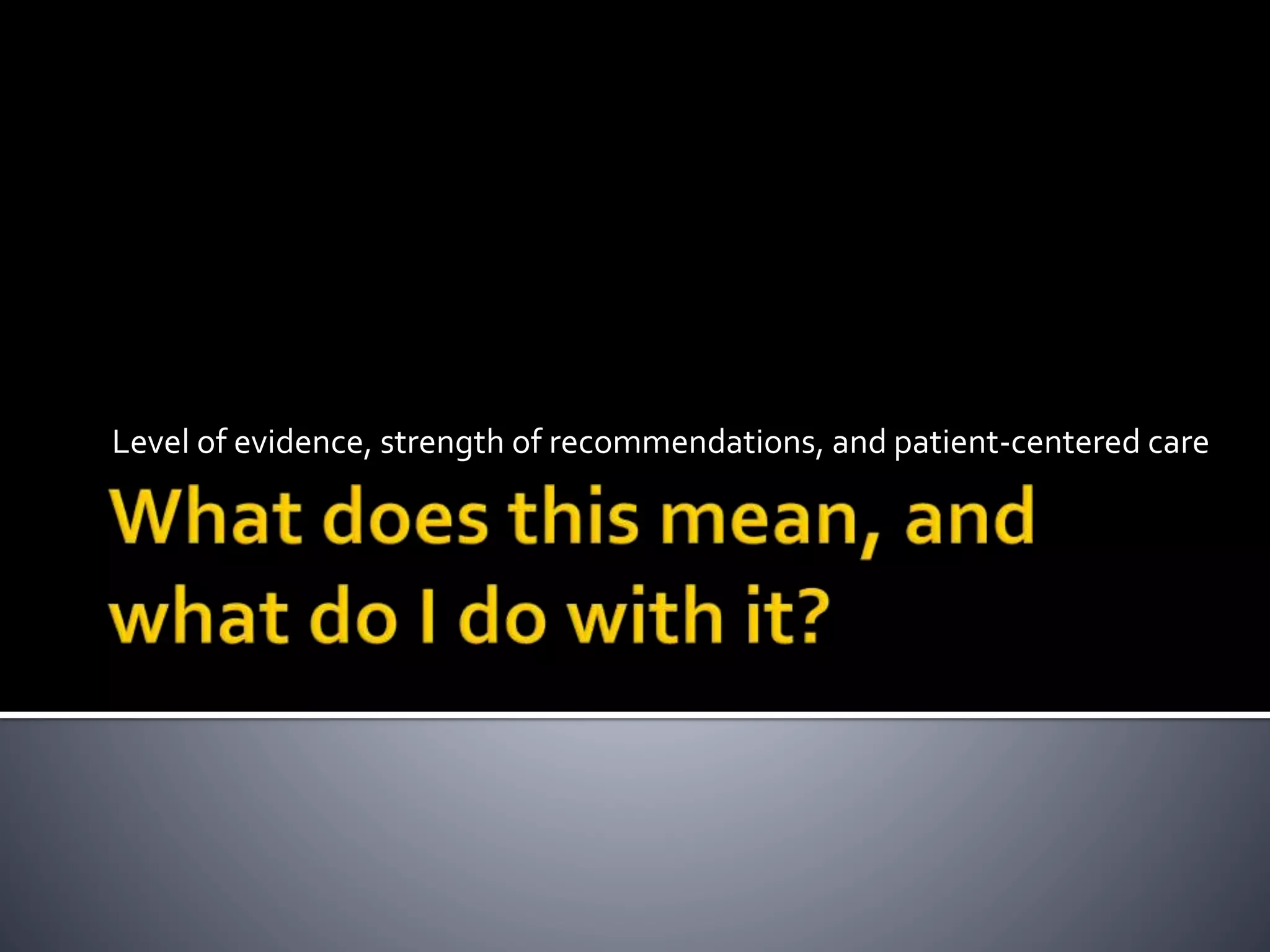 LOE and SOR criteria | PPT