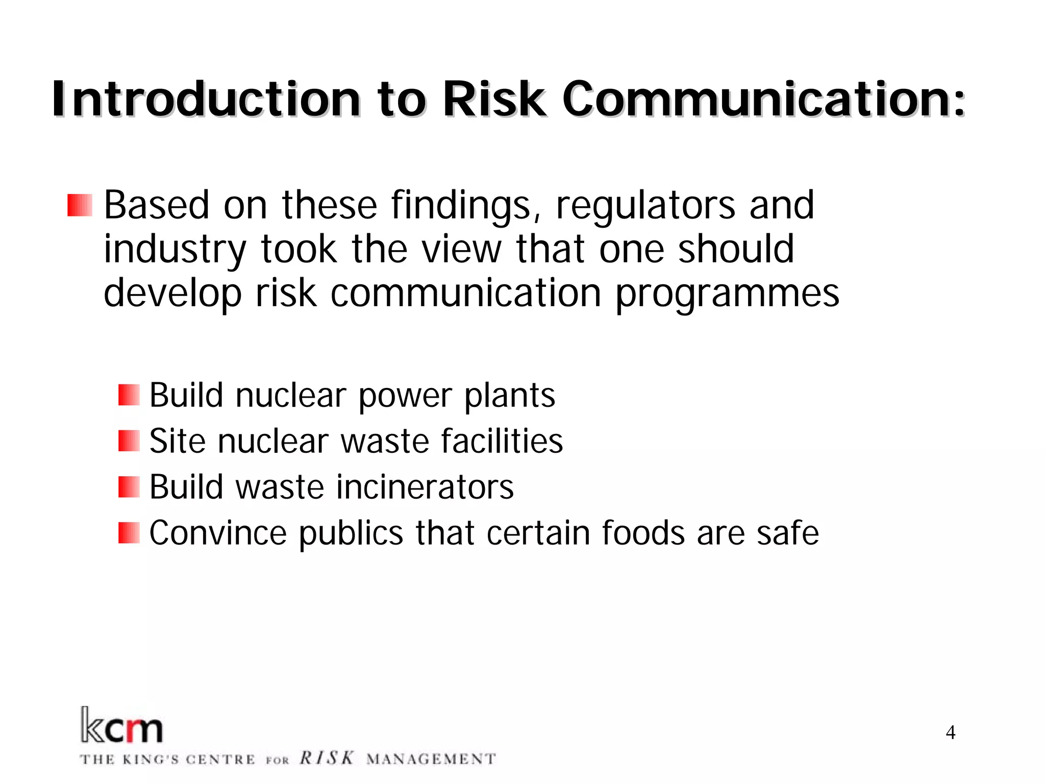 Risk Communication in the 21st Century | PDF | Business | Business and ...
