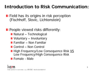 Risk Communication in the 21st Century | PDF | Business | Business and Finance