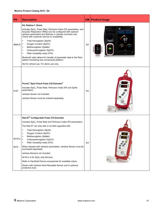 Catalogo Productos Masimo | PDF