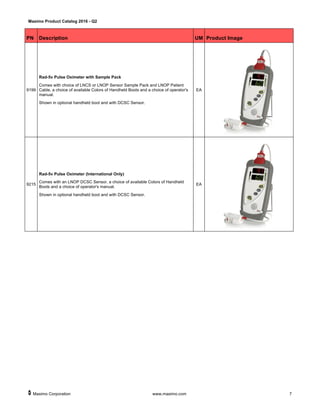 Catalogo Productos Masimo | PDF