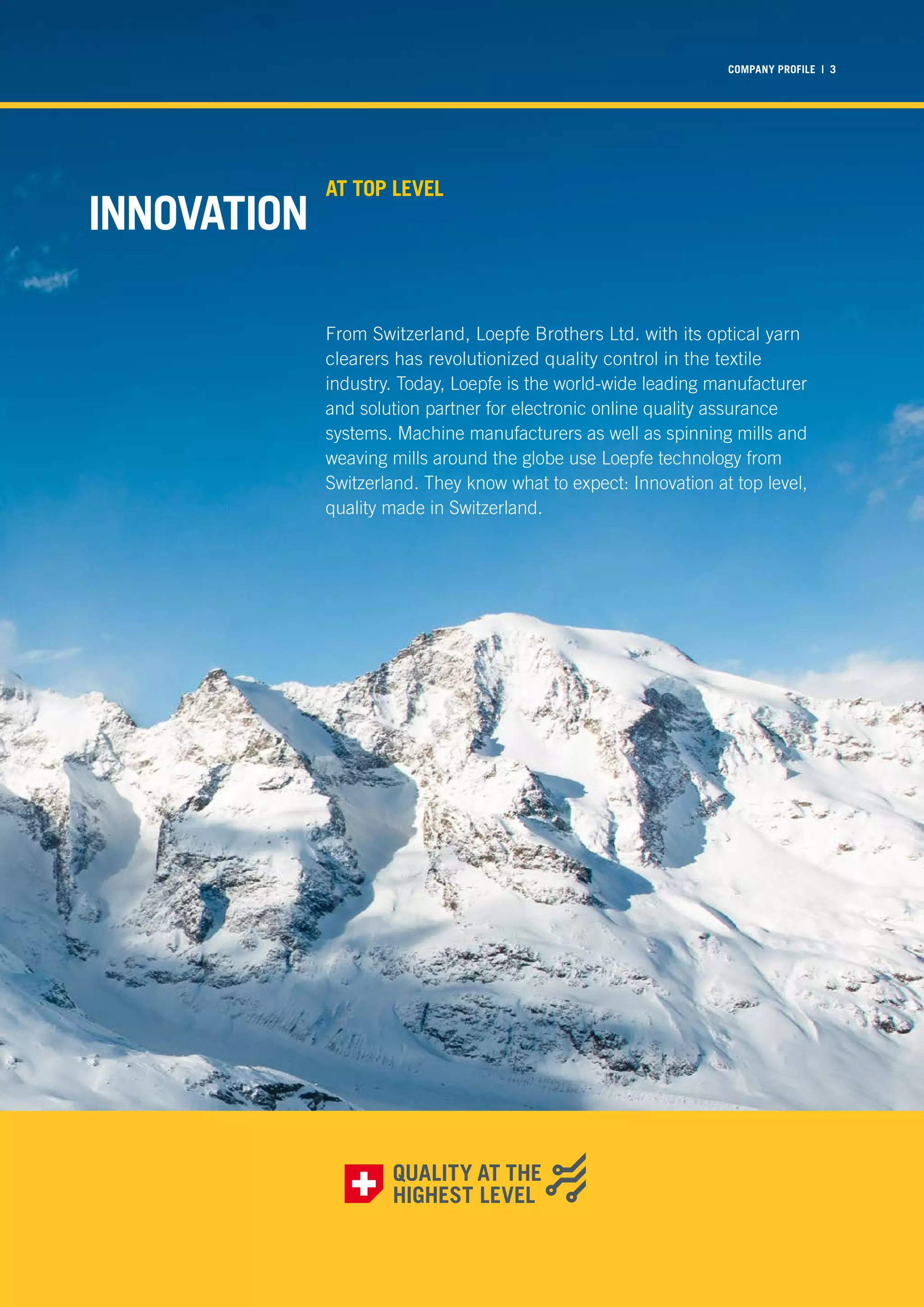 Loepfe company profile broschuere en | PDF
