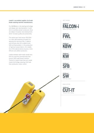 Loepfe company profile broschuere en | PDF