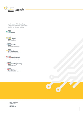 Loepfe company profile broschuere en | PDF