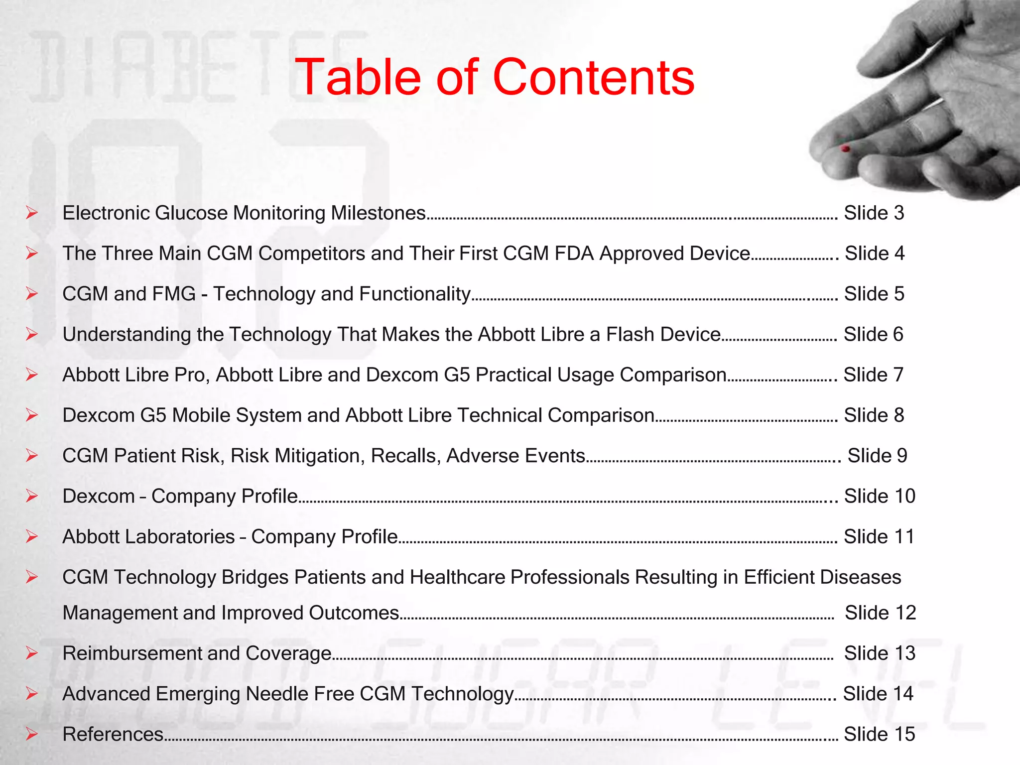 Development of Continuous Glucose Monitors (CGM) and Advancement of ...