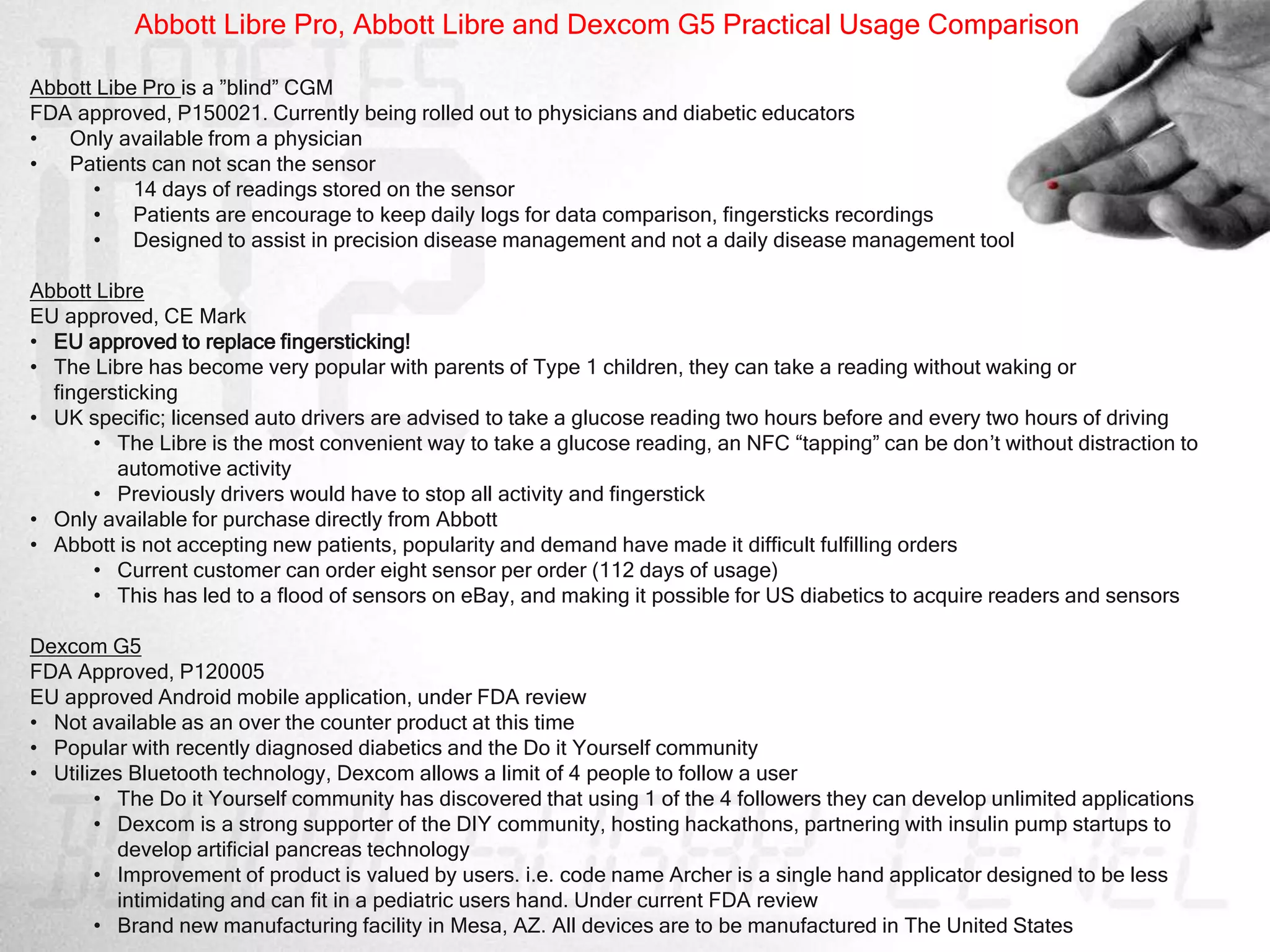 Development of Continuous Glucose Monitors (CGM) and Advancement of ...