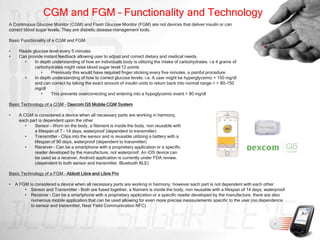 Development of Continuous Glucose Monitors (CGM) and Advancement of ...