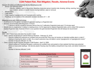 Development of Continuous Glucose Monitors (CGM) and Advancement of ...