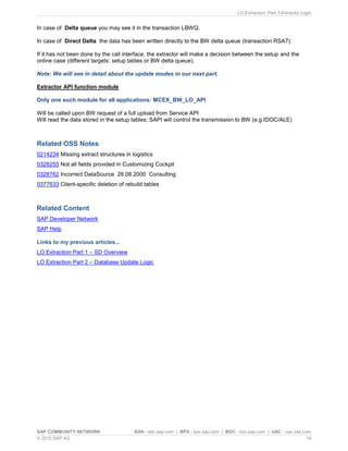 Lo extraction part 3 extractor logic | PDF