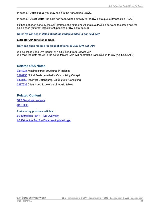 Lo extraction part 3 extractor logic | PDF | Databases | Computer Software and Applications