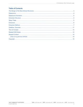 Lo extraction part 3 extractor logic | PDF