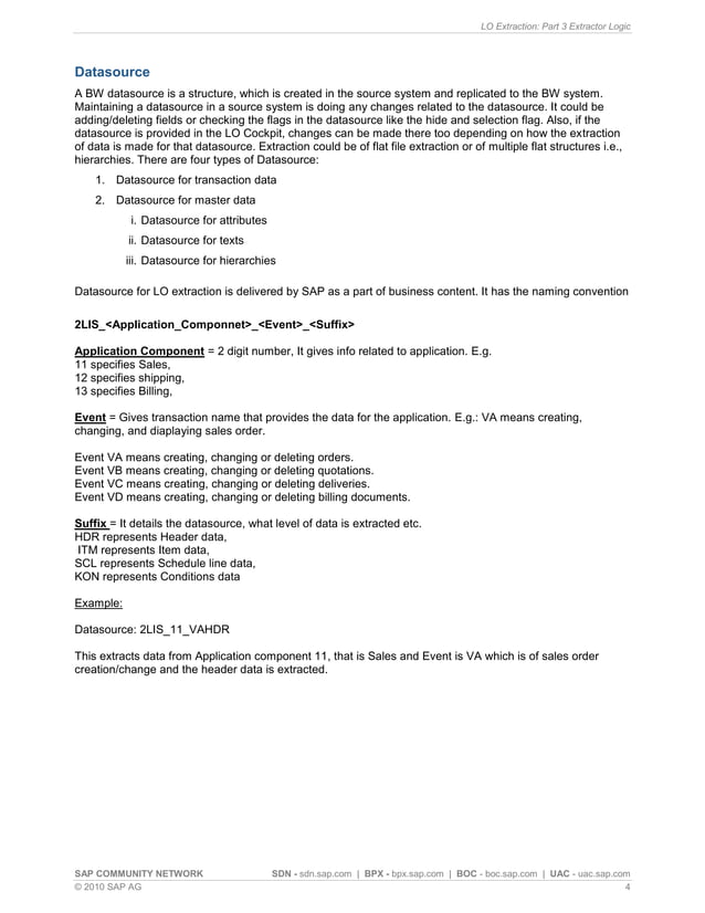 Lo extraction part 3 extractor logic | PDF | Databases | Computer Software and Applications