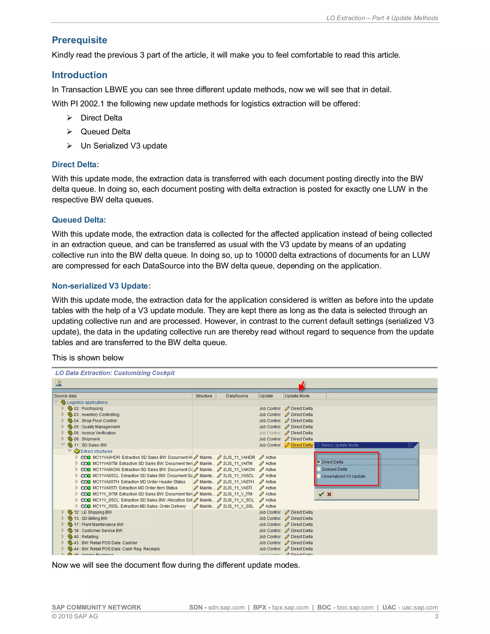 Lo extraction part 4 update methods | PDF