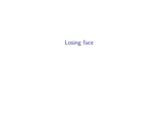 Losing Face Presentation | PPT