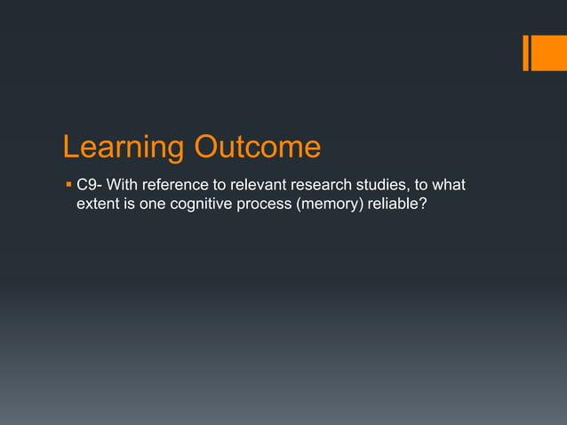 Loftus and memory pp | PPTX | Science