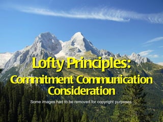 Smoky Mountain Marriage Retreat: Lofty principles commitment ...