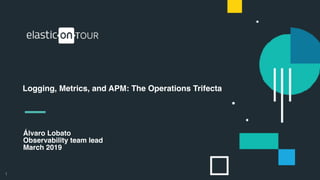 Logging, Metrics, and APM: The Operations Trifecta (P) | PPT