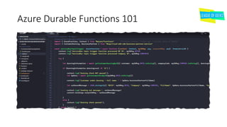 FaaS by Microsoft: Azure Functions and Azure Durable Functions | PPT